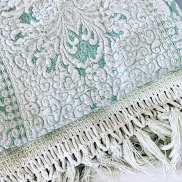 Sears | Bedding | Vintage Green Bed Sears Italian Bellissimo Fringe ...